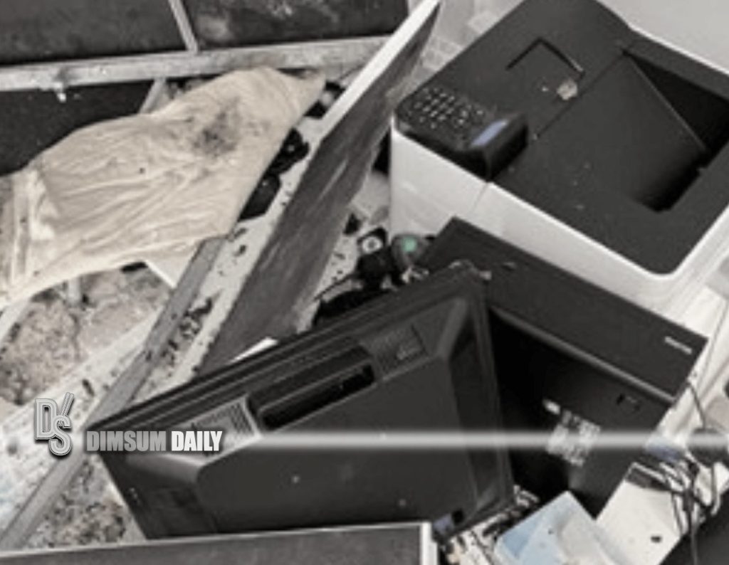 Another ceiling collapse incident appears to take place at a public ...