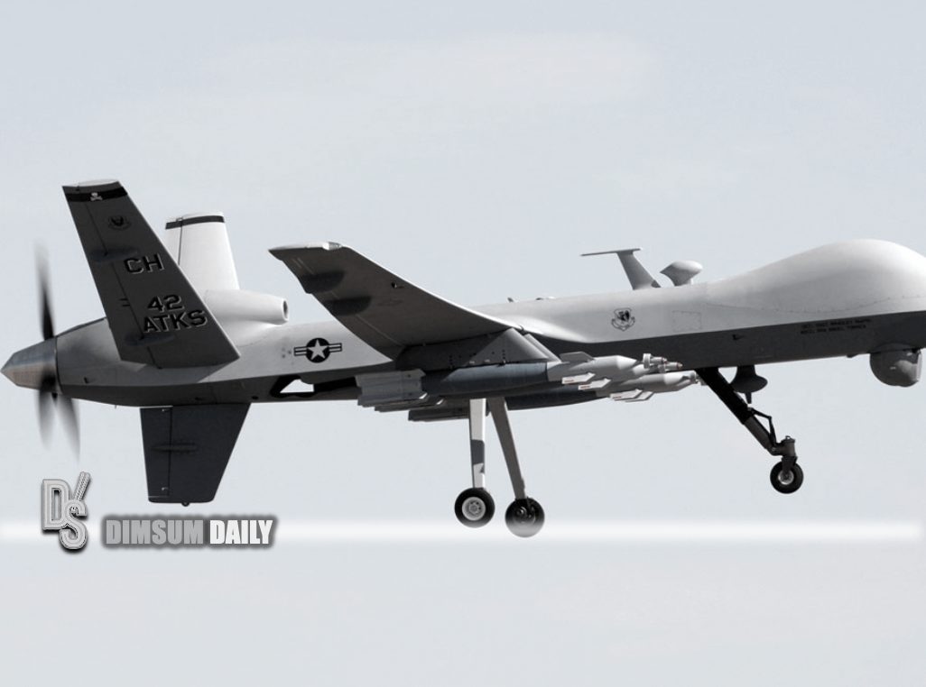 Russian Defence Ministry says a U.S. MQ-9 drone fell into the Black Sea due to its own sharp ...