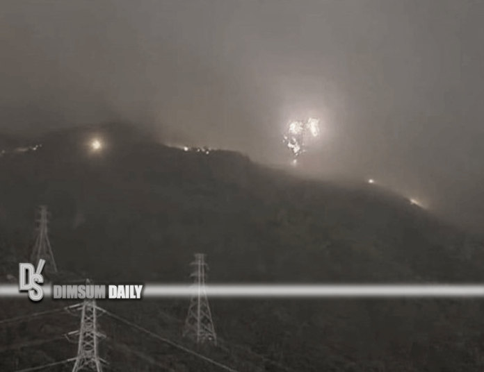 Electrical tower explodes on Kowloon Peak causing power outage, over ...