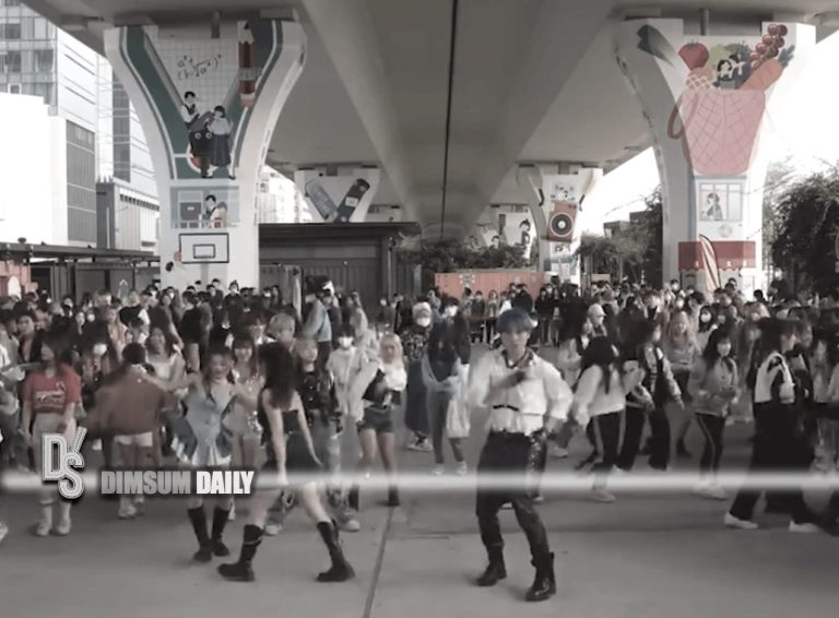 Local dance group performs K-Pop street dance at Kwun Tong Promenade ...