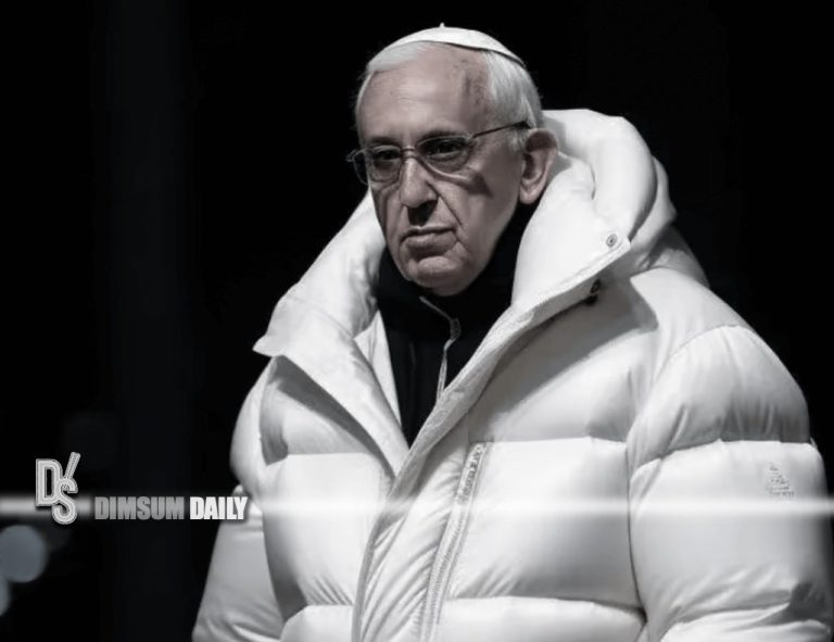 AI generates images of Pope Francis in stylish white puffer coat with ...