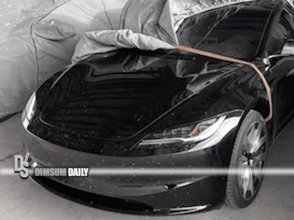 Refreshed Tesla Model 3 possibly spotted in Reddit post - Dimsum Daily