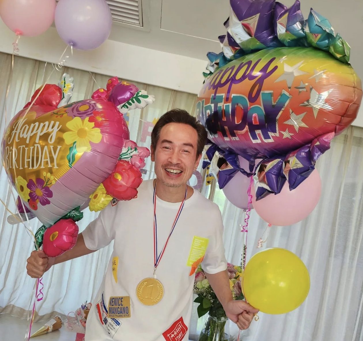 HK actor Moses Chan celebrates 52nd birthday with family - Dimsum Daily