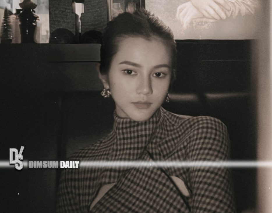 25-year-old Larine Tang, local actress and co-owner of TCM clinic 25 shows off her shoe ...