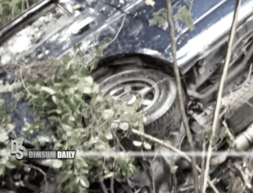 Cargo truck overturns and driver flees scene after accident on Fan Kam ...