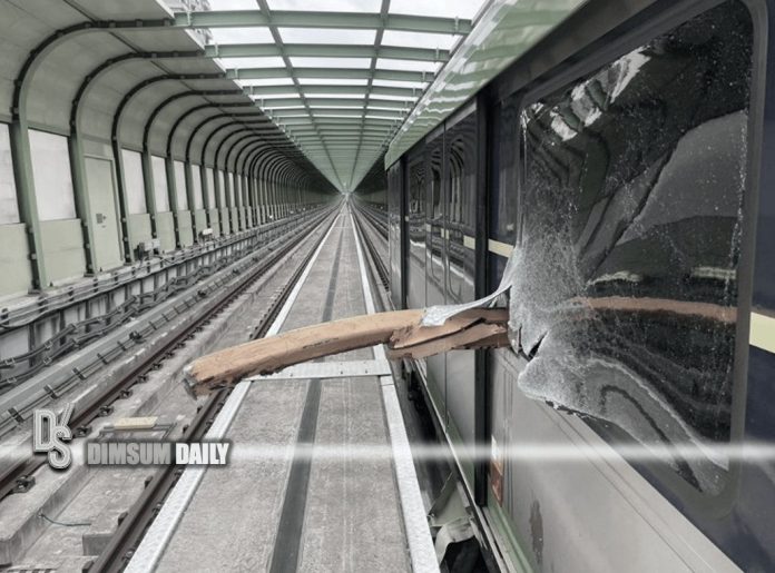 Construction materials cause train accident in Taiwan's Taichung MRT, at least 1 death and 8 ...