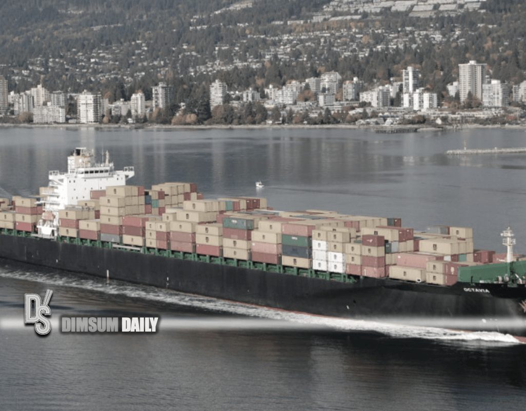 Singapore-registered container ship towed to shore after losing power ...