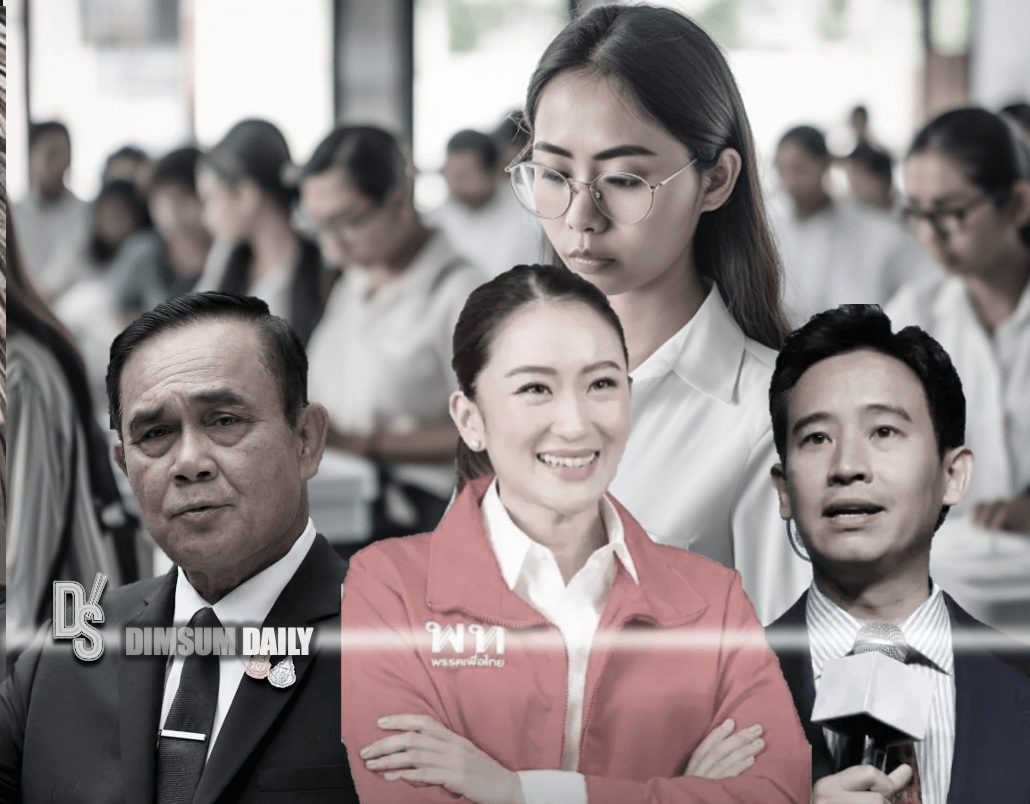 Thai voters cast their ballots in the general election on Sunday, with ...