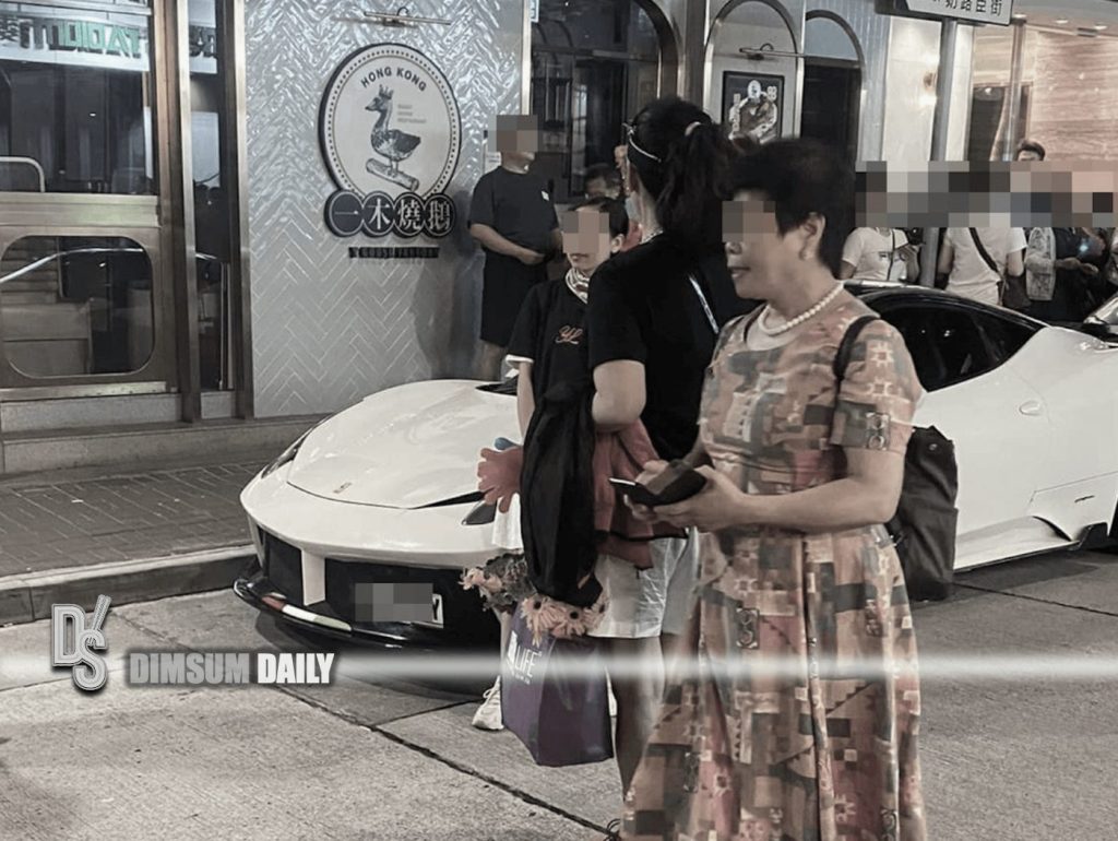 Netizens outraged as white Ferrari in Mong Kok gets crowded by middle ...