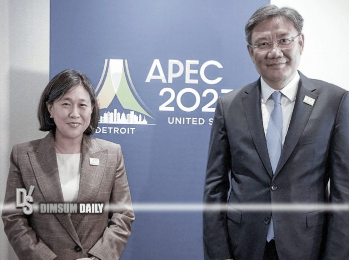 China's Minister of Commerce meets with U.S. Trade Representative during APEC meeting - Dimsum Daily