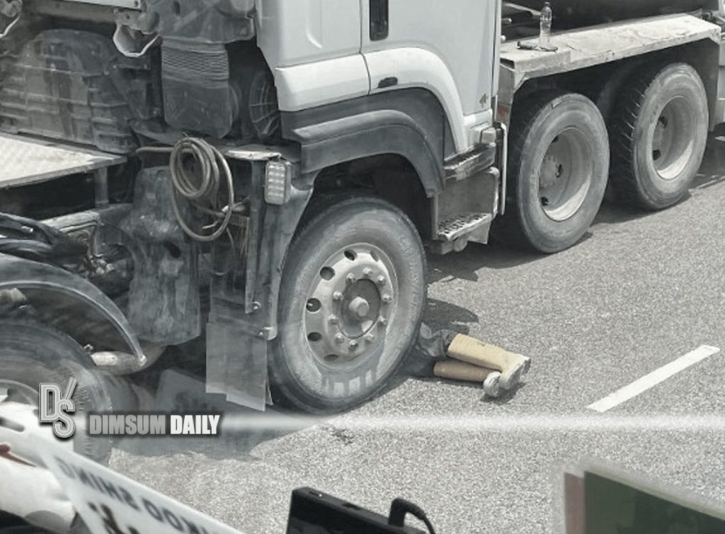 Concrete mixer truck breakdown leads to three-vehicle collision in Tuen ...
