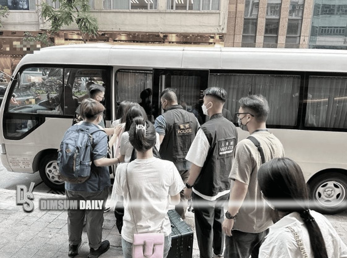 Police Conduct Vice Operation In Wan Chai Arresting 11 Mainland Women