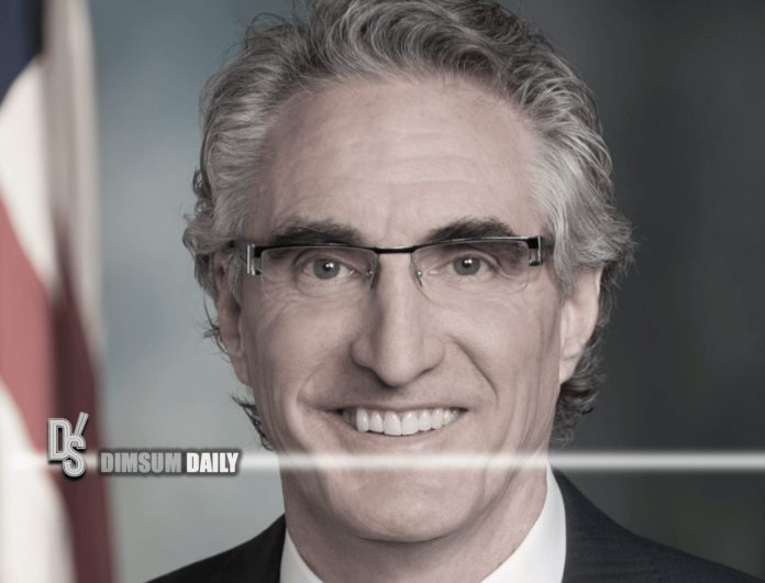 North Dakota Governor Doug Burgum and former Vice President Mike Pence ...