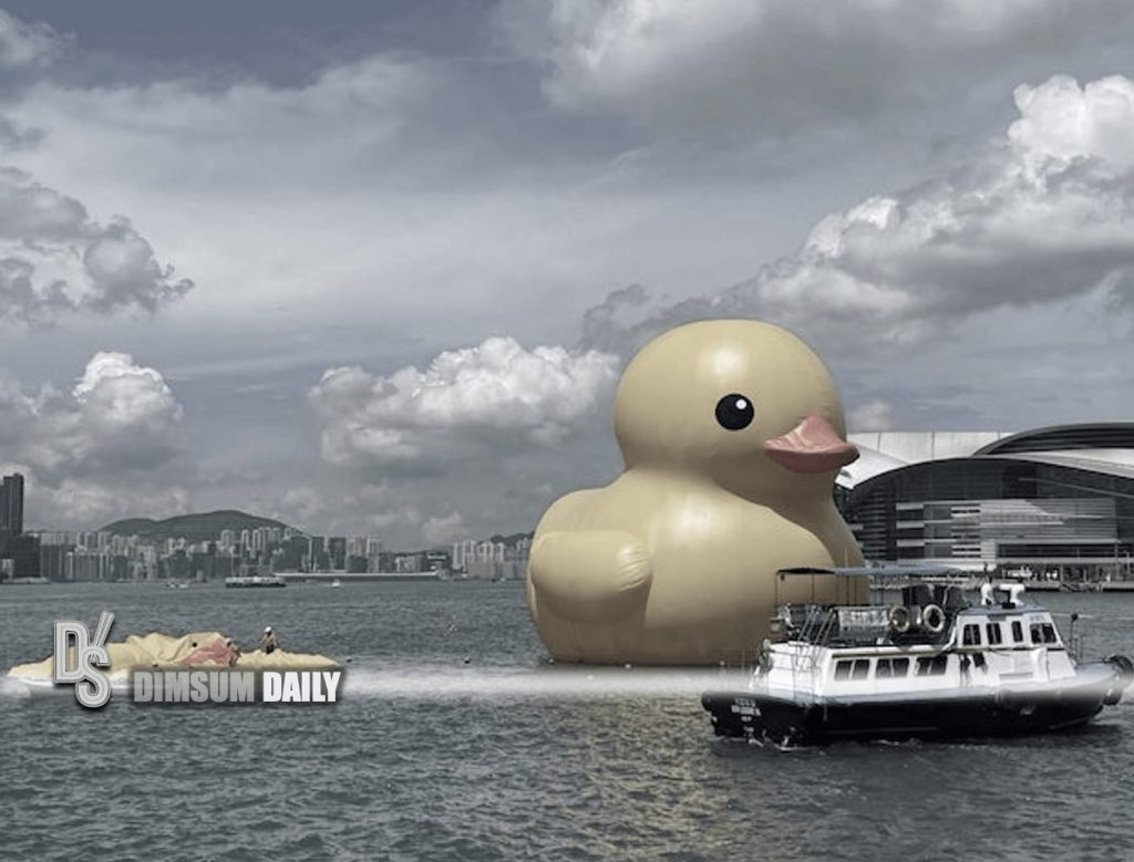 Organisers say one rubber duck deflated during inspection due to hot ...