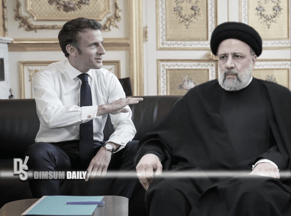 France’s President Emmanuel Macron holds discussion with Iranian ...