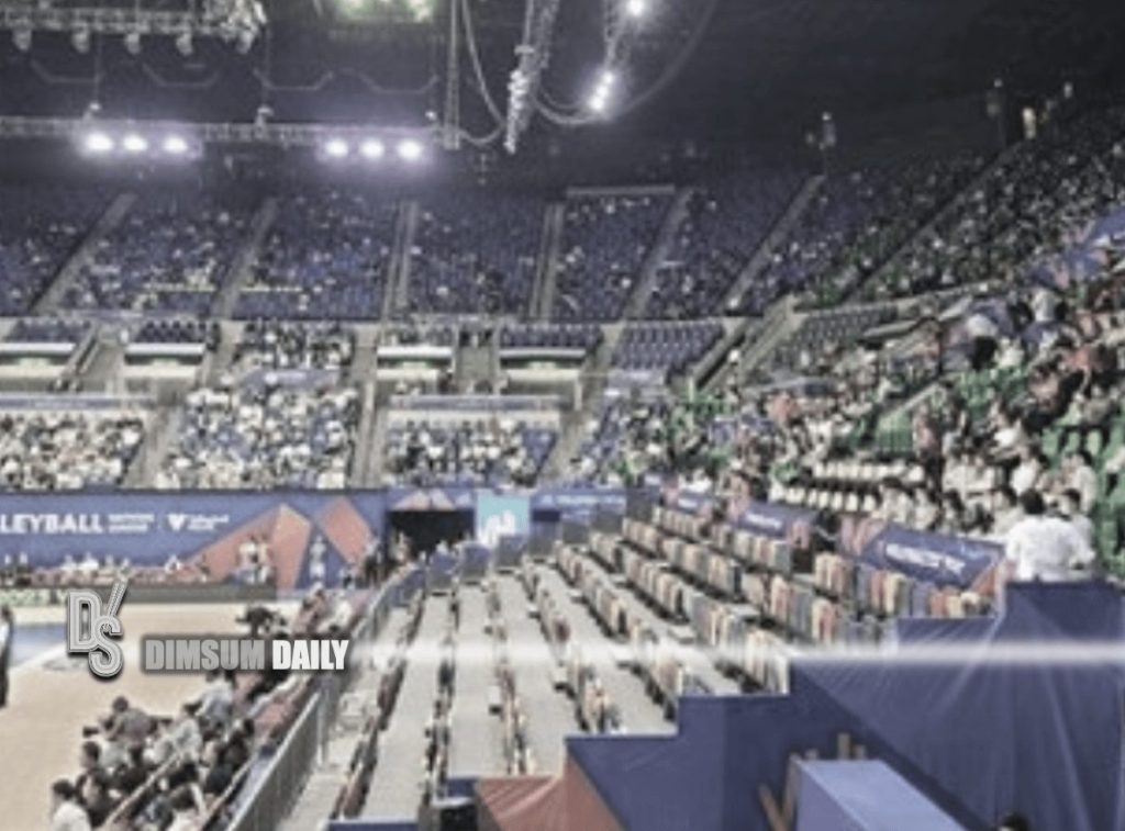 Smoke incident at Hong Kong Coliseum in Hung Hom during FIVB Volleyball Nations League match ...
