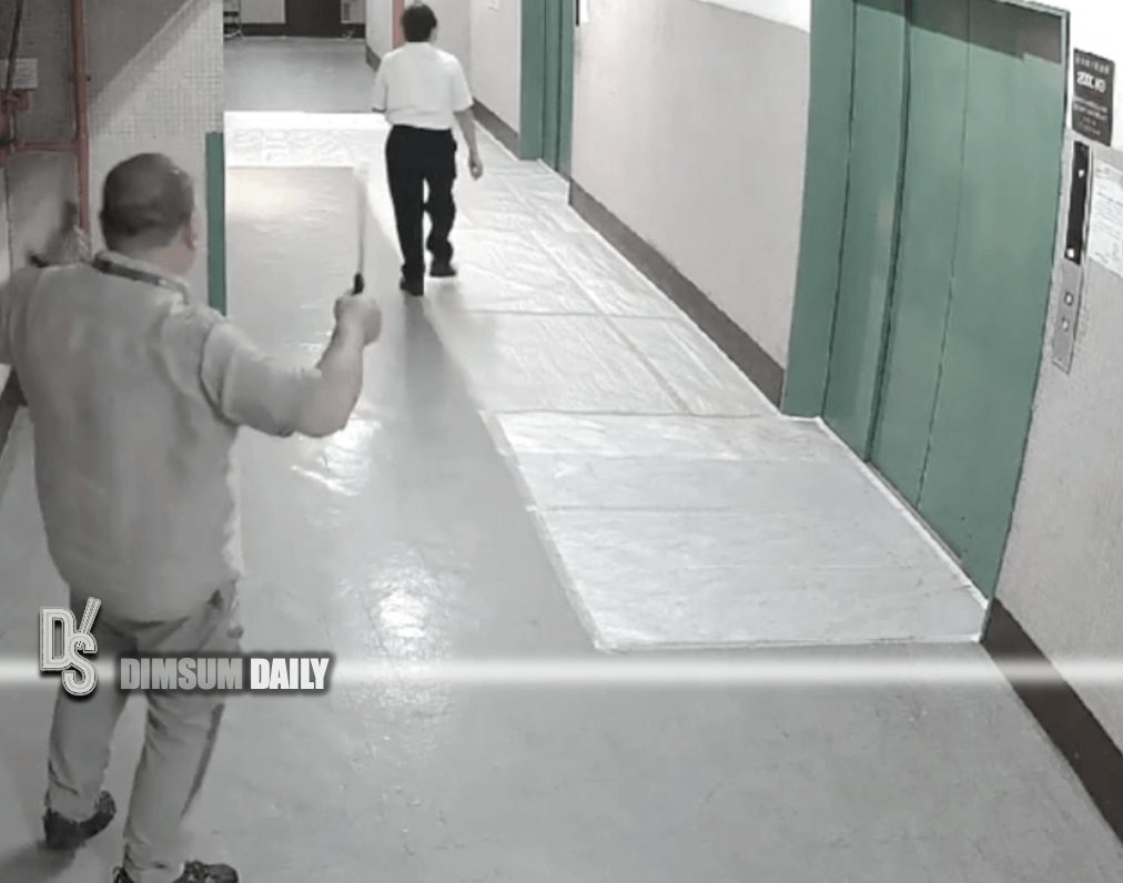 Man wielding knives caught on CCTV footage in Harry Industrial Building ...