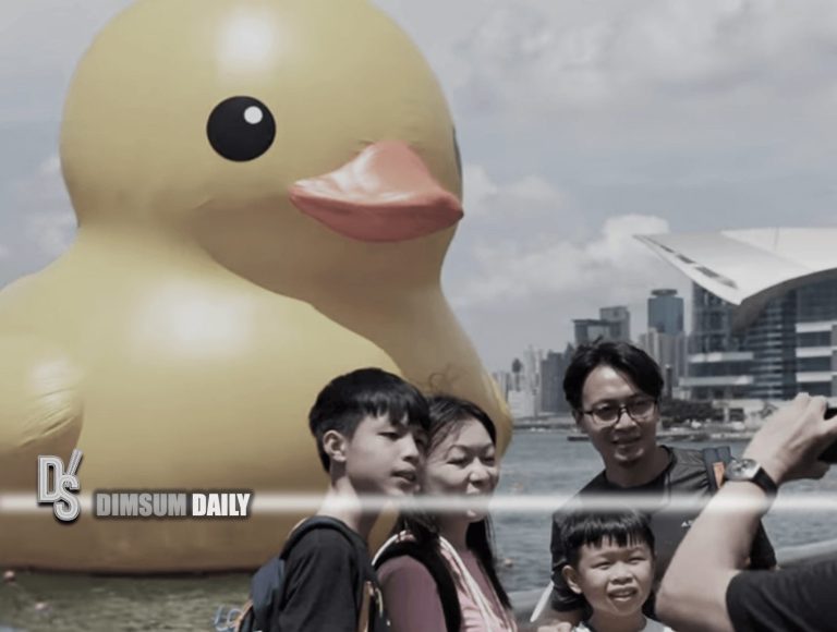 Hong Kong says goodbye to the remaining giant Rubber Duck today ...
