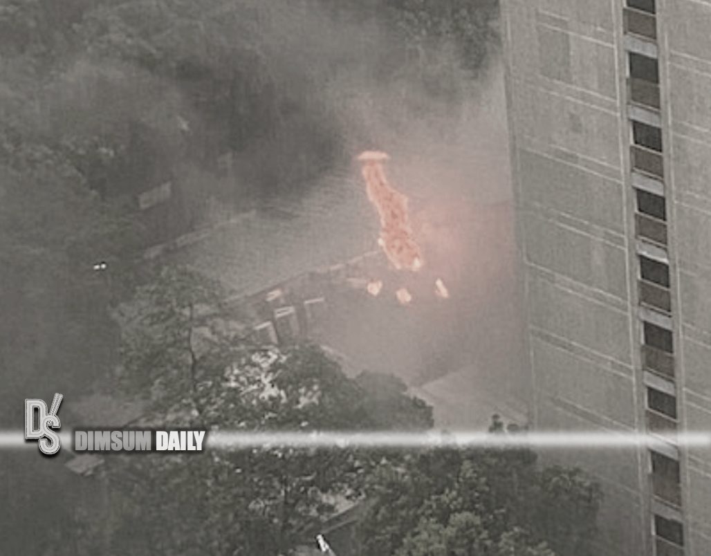 Fire breaks out at Pok Hong Estate cooked food stall in Sha Tin ...