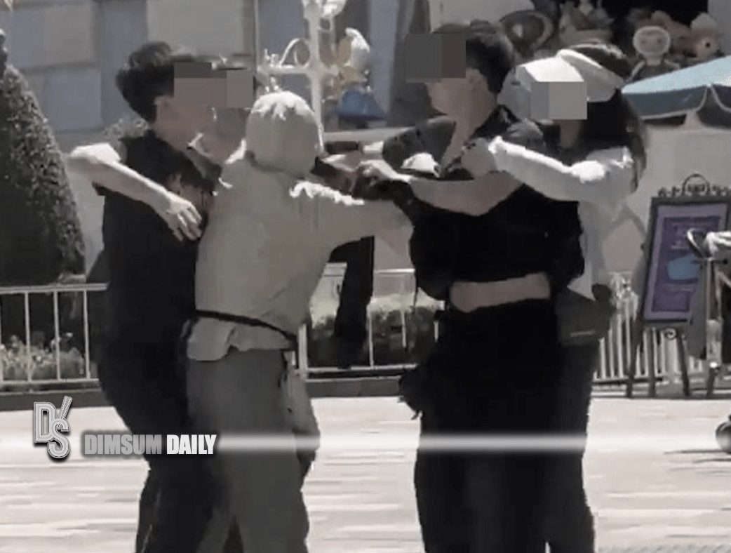 Viral video of fight involving Chinese tourists at Hong Kong Disneyland ...