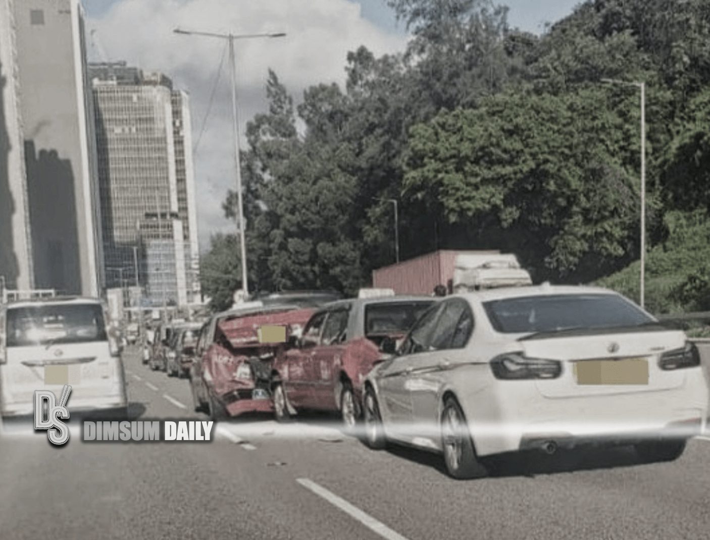 10-car pileup on Ching Cheung Road causes heavy traffic towards Tsuen ...