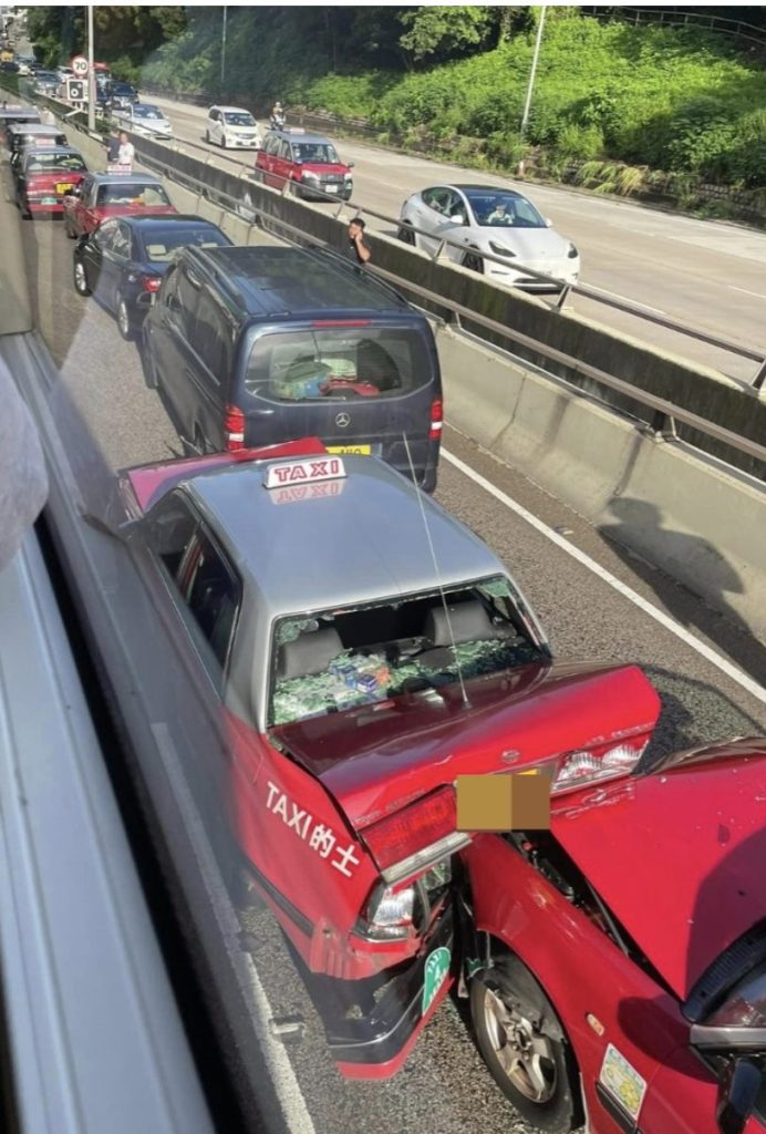10-car pileup on Ching Cheung Road causes heavy traffic towards Tsuen ...