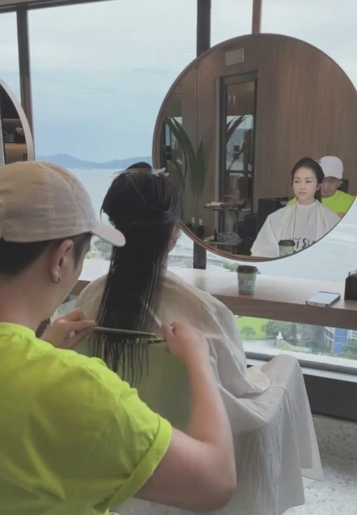 46-year-old Cantopop singer Kay Tse debuts new short hair look on ...