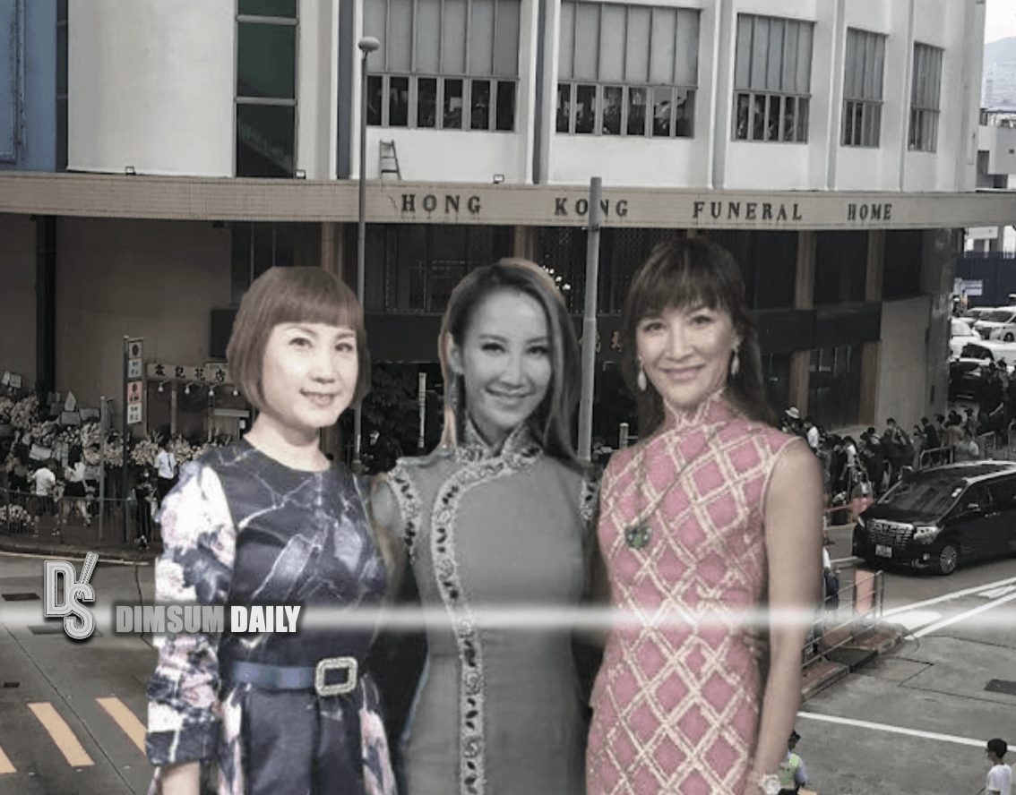 Sisters of CoCo Lee appears at Hong Kong Funeral Home to prepare for ...