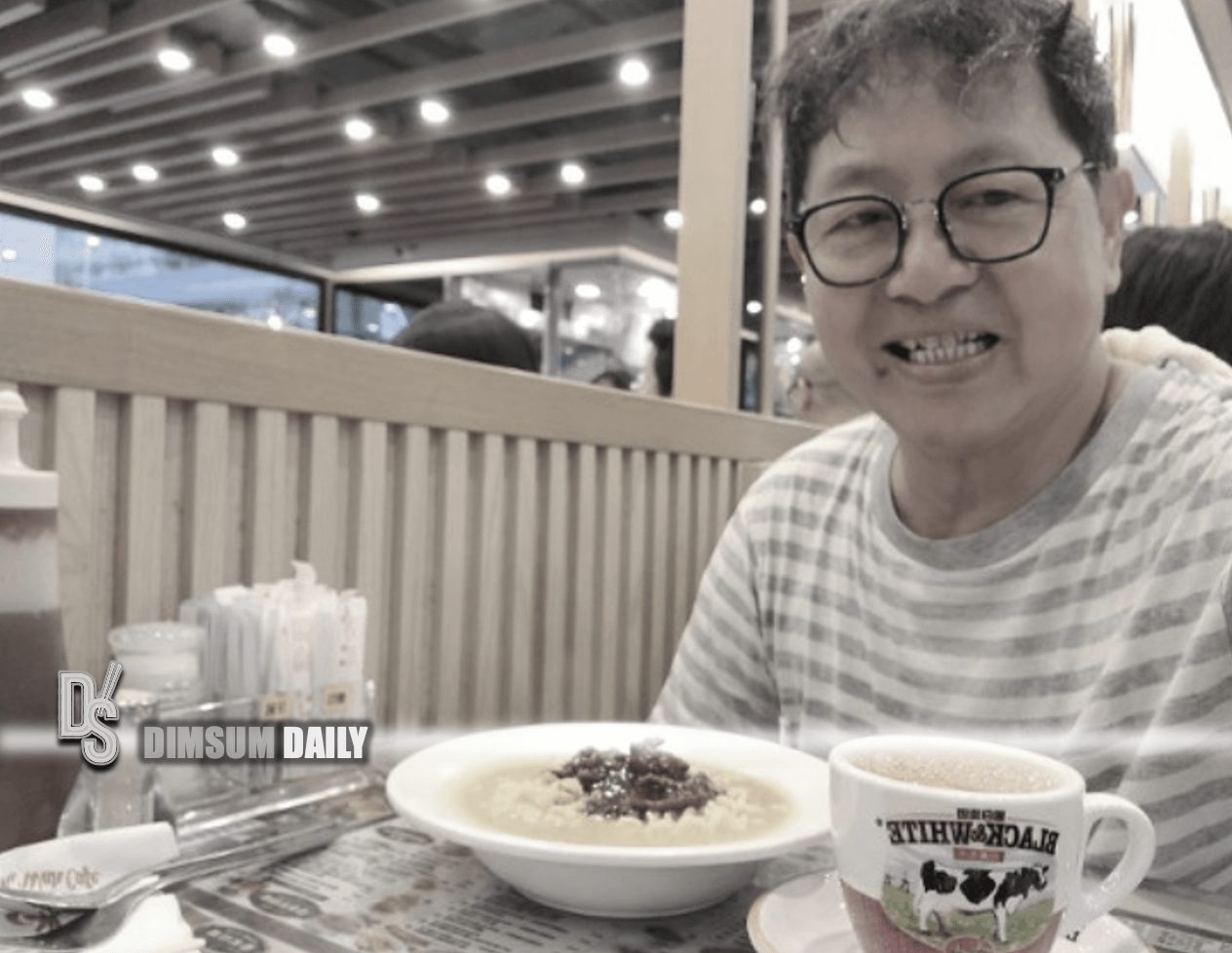 Former Hong Kong Secretary for Labour and Welfare braves Typhoon Talim for breakfast at TST ...
