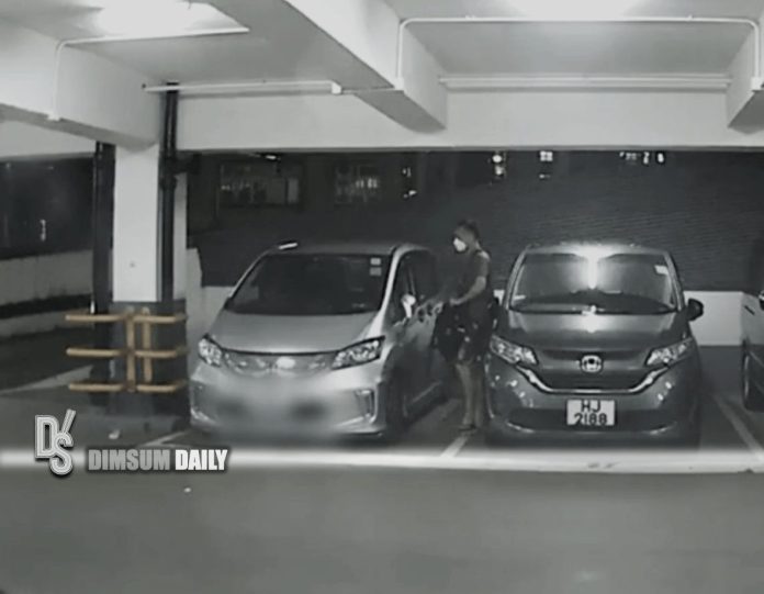 Car cam captures thief smashing car window and stealing backpack in Tsz ...