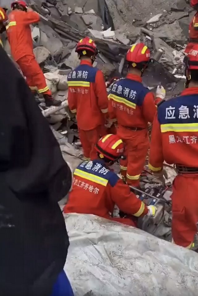 Roof collapse at school gymnasium in Qiqihar City, China leaves 11 dead ...