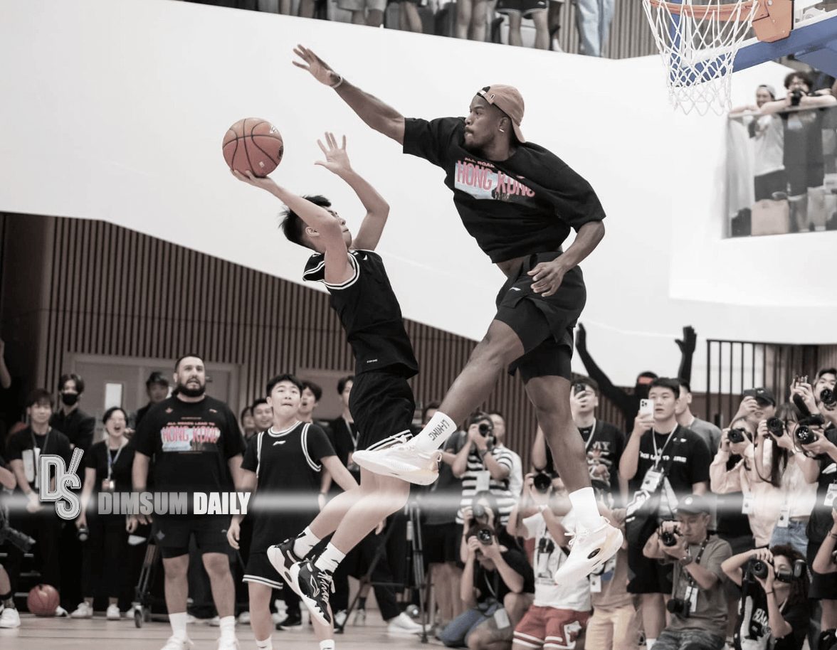 NBA star Jimmy Butler III receives warm welcome from fans in Tsim Sha ...