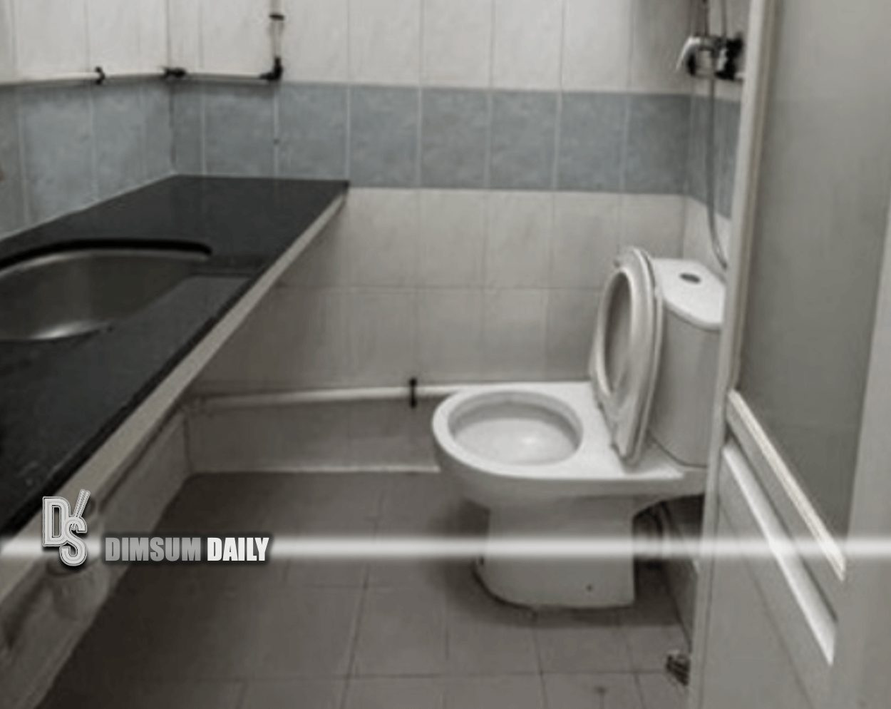 Unconventional Sham Shui Po rental listing: Kitchen and toilet ...