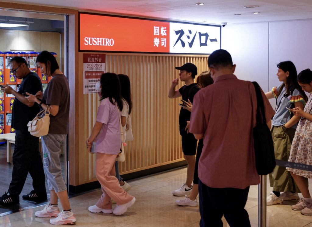 Japanese Embassy in China shares news of "long queues at Sushiro ...