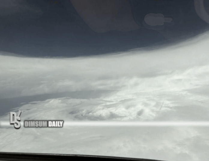 Astonishing close-up of Super Typhoon Saola's eye revealed by ...