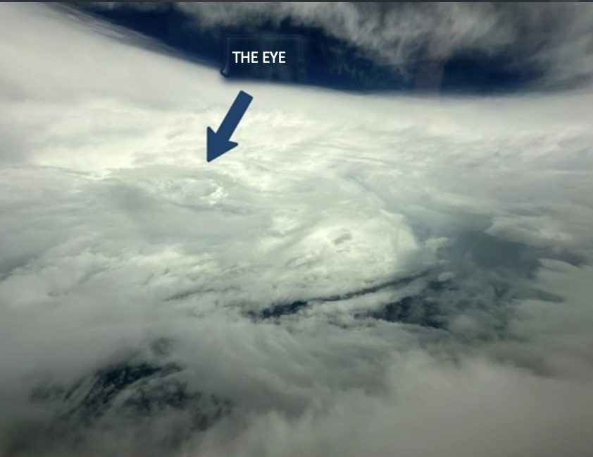 Astonishing close-up of Super Typhoon Saola's eye revealed by ...