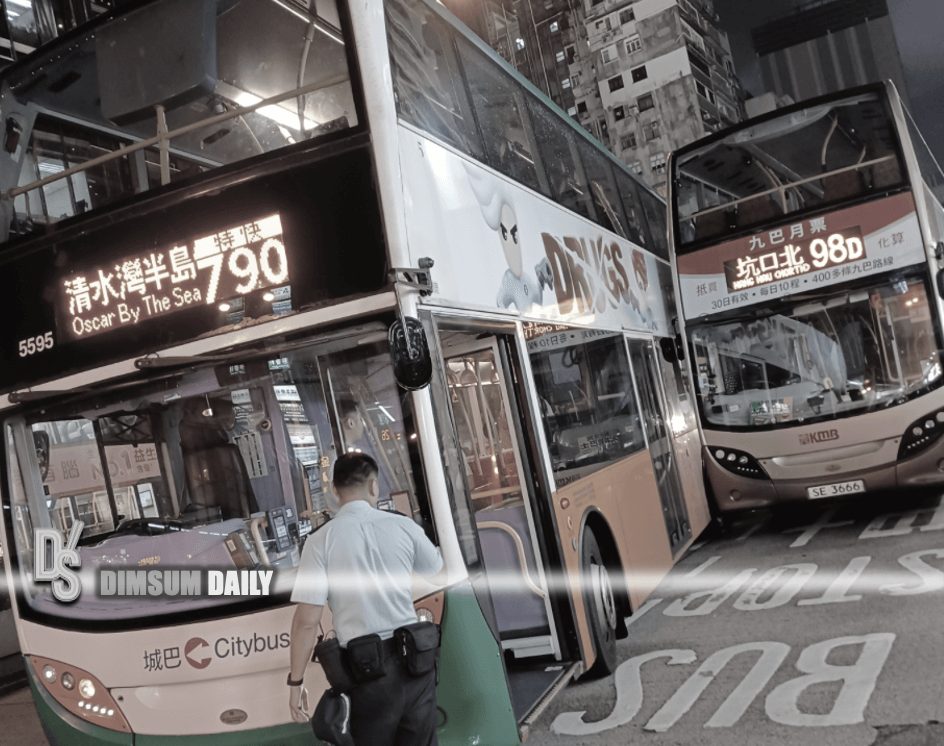 Double decker buses collide near MTR Jordan Station, no injuries ...
