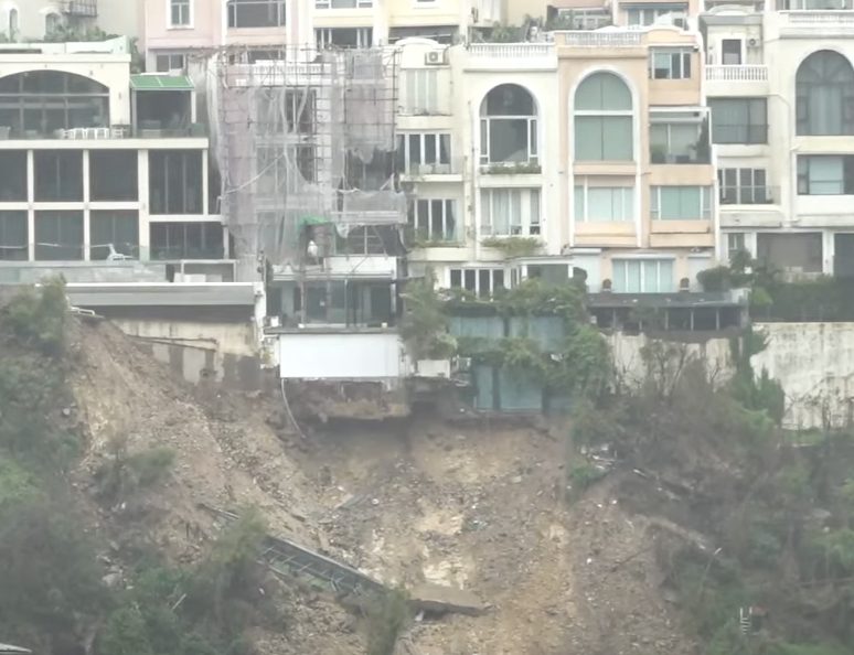 Landslide at Redhill Peninsula reveals alleged unauthorised underground ...