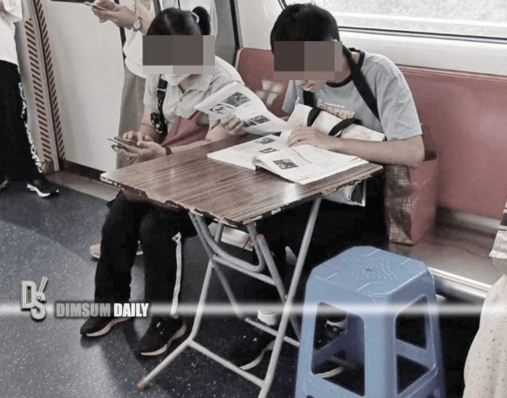 Student turns MTR train carriage into study space - Dimsum Daily