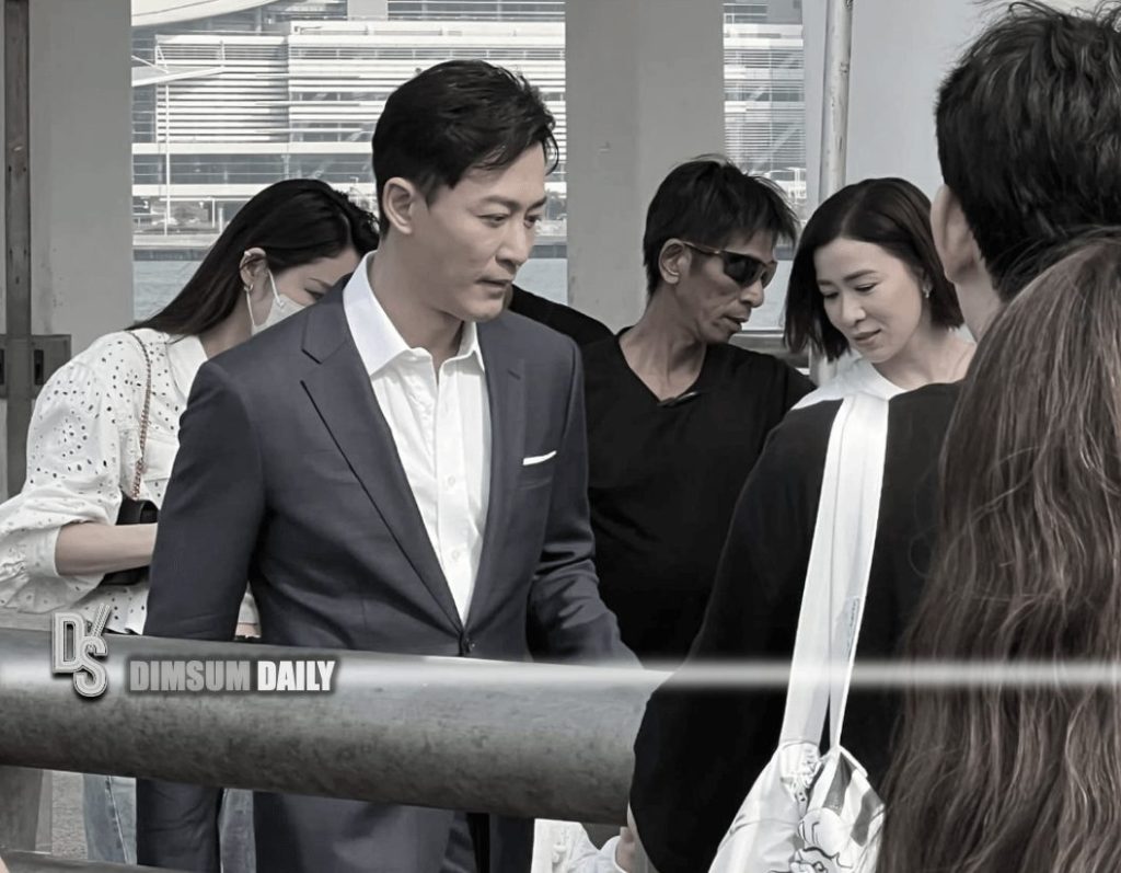 Local celebrities Raymond Lam Fung and Charmaine Sheh filming at ...