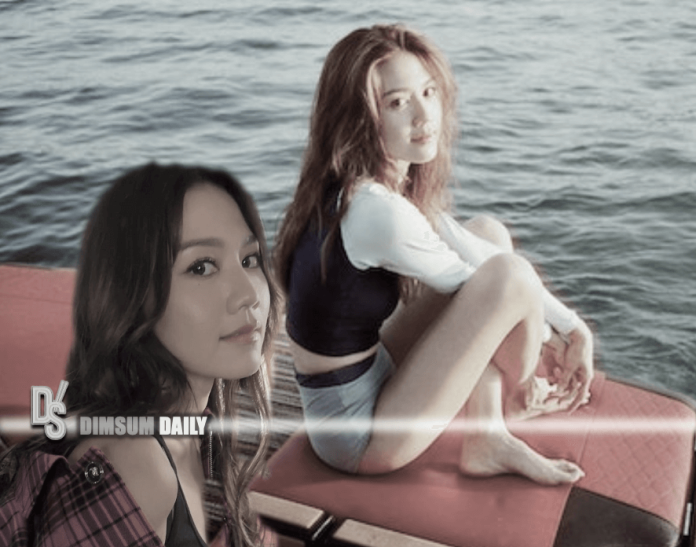 38-year-old HK actress Chrissie Chau's flawless skin exposed on camera leaves netizens amazed ...