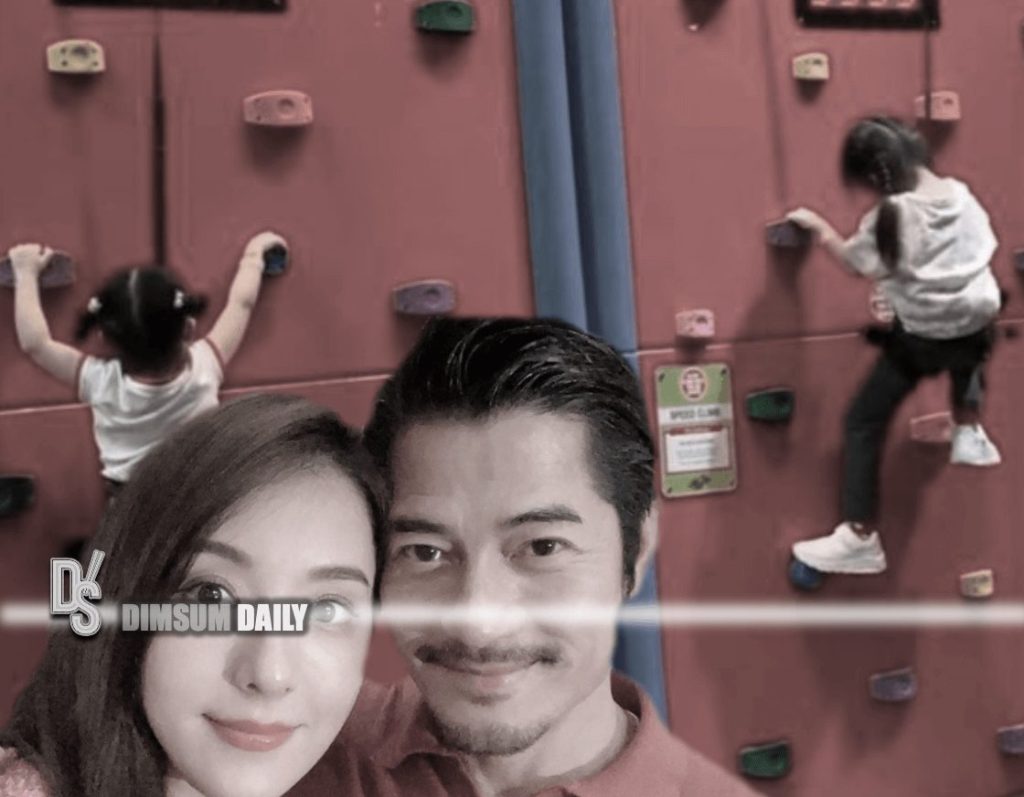HK singer Aaron Kwok's wife, Moka Fang, receives praise for engaging in rock climbing activity ...