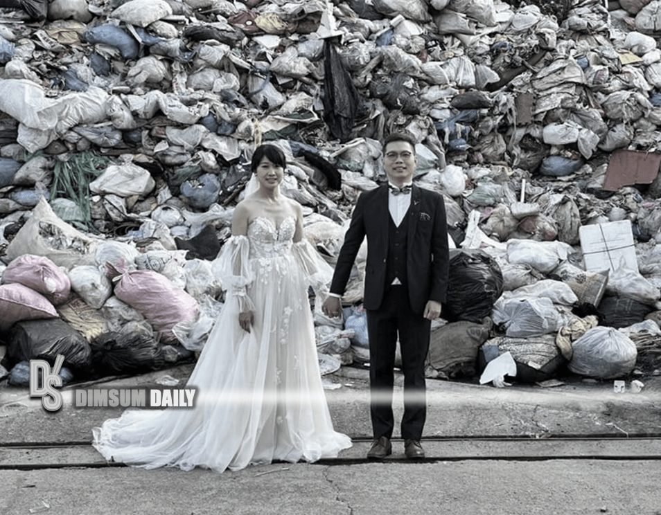 Taiwanese couple's trash-filled wedding photo promotes environmental ...