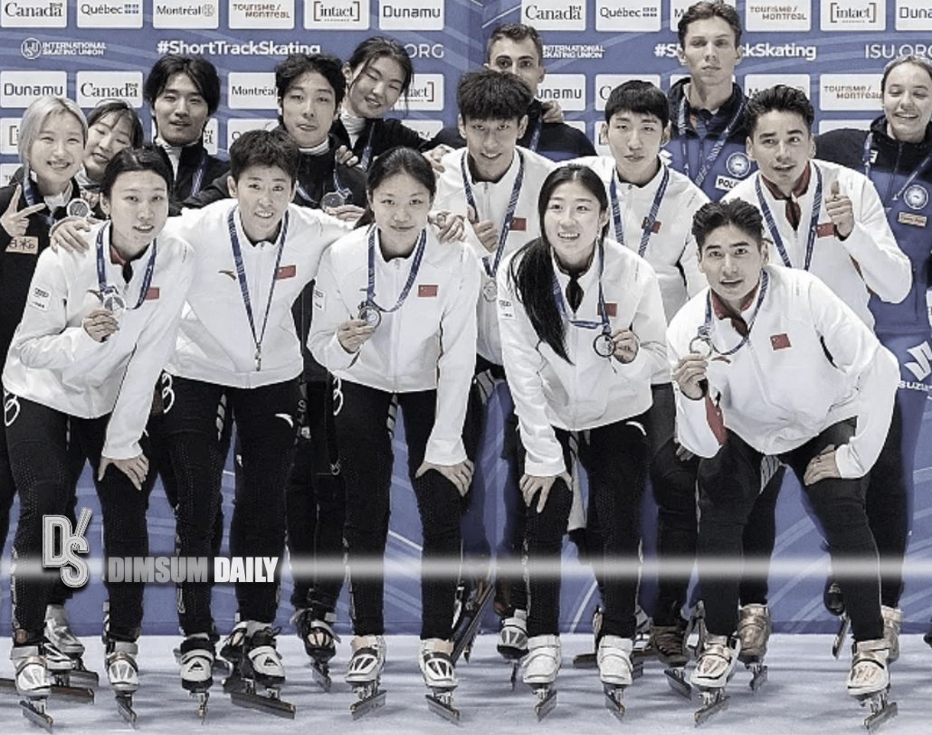 China secures gold in men's 5,000m relay at short track World Cup in ...
