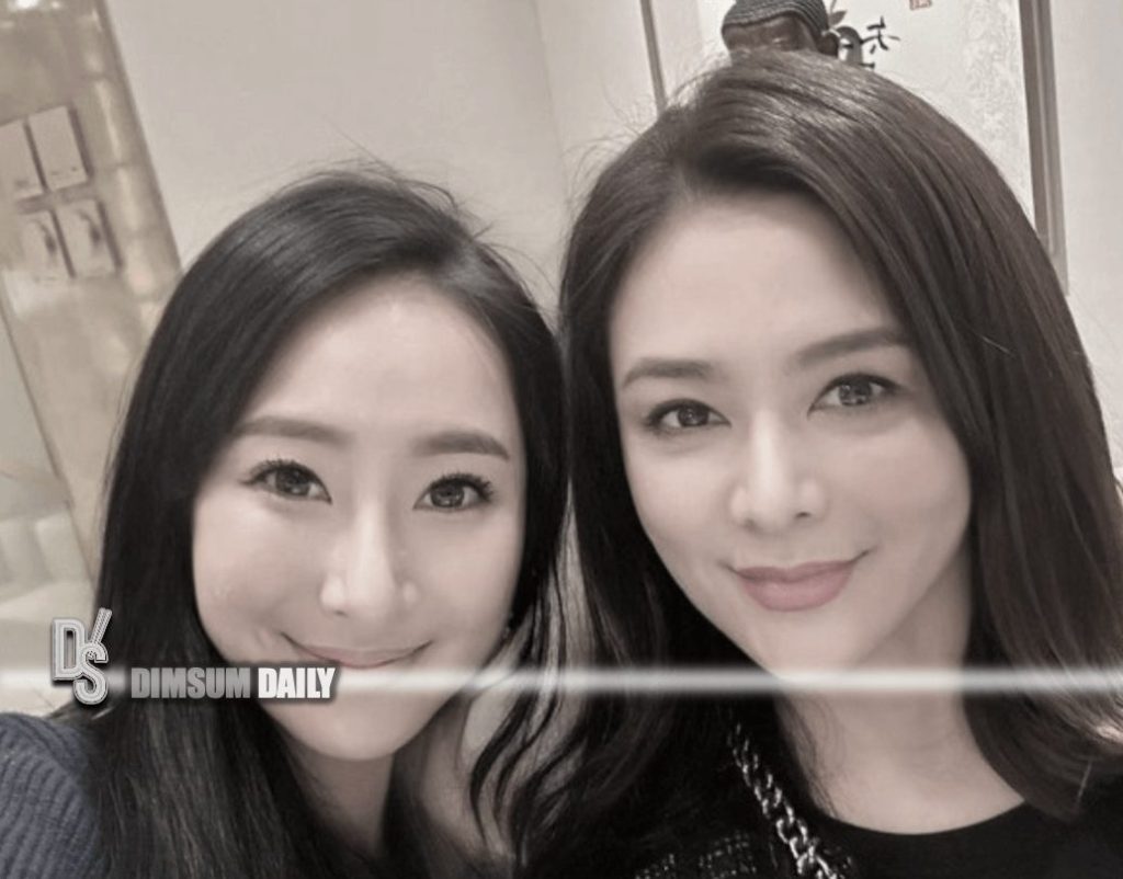 61-year-old former actress Rosamund Kwan poses with former beauty ...