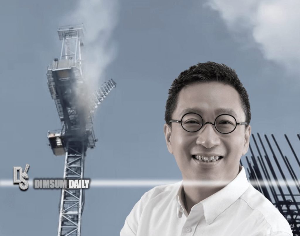 Usage of smoking crane at construction site of government buildings in Chai Wan suspended amid ...