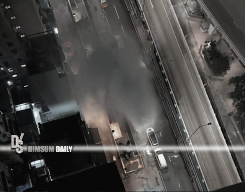 Massive underground water pipe explosion in Shau Kei Wan sends a ...