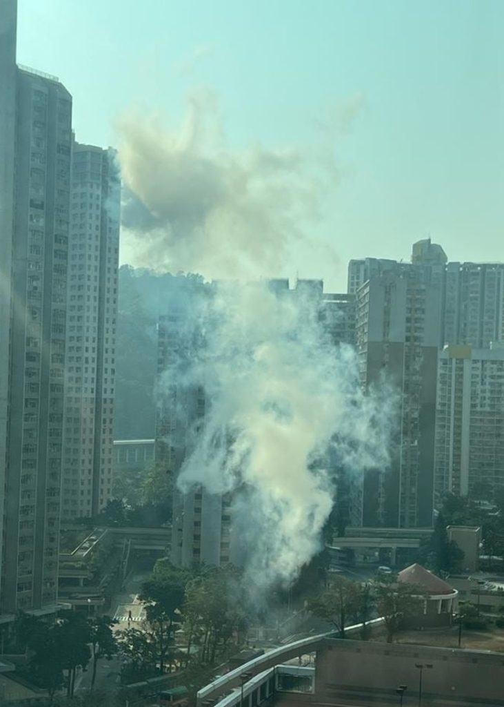 Explosion and smoke reported at Tsing Yi's Nga Ying Chau Street ...