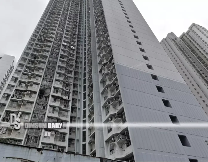 Distressed woman plunges from top of Fook Yat House, Fortune Estate in ...