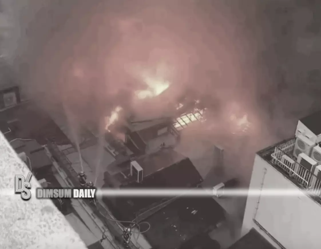 Fire engulfs Kitakyushu's Torimachi Shokudo-gai restaurant district in ...